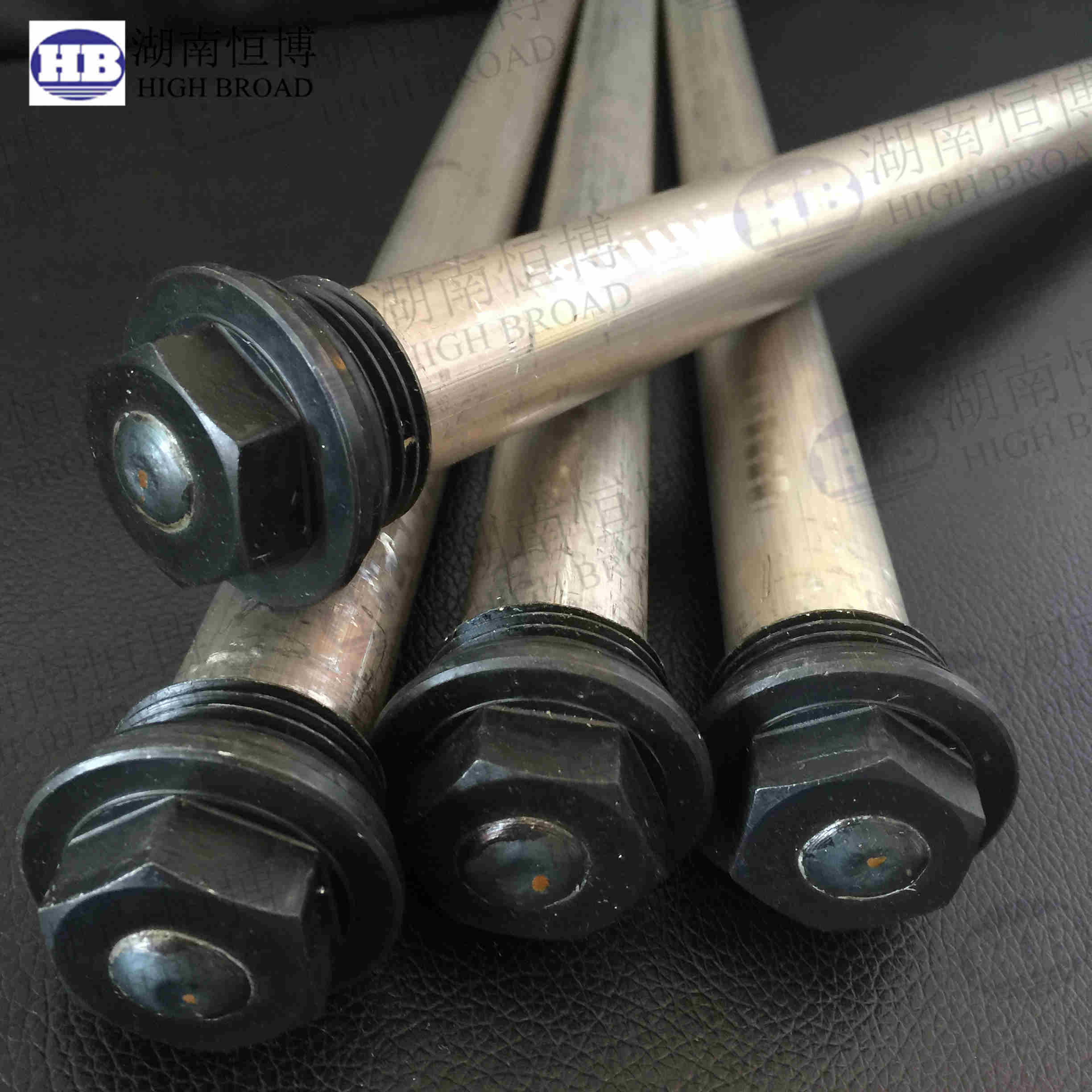 AZ31 Extruded water heater anode rod magnesium with steel Hex / hexagon ...